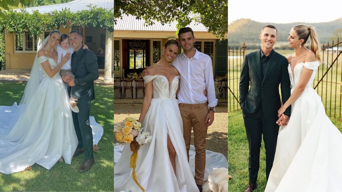 Home and Away star Harley Bonner ties the knot with partner Natalie ...