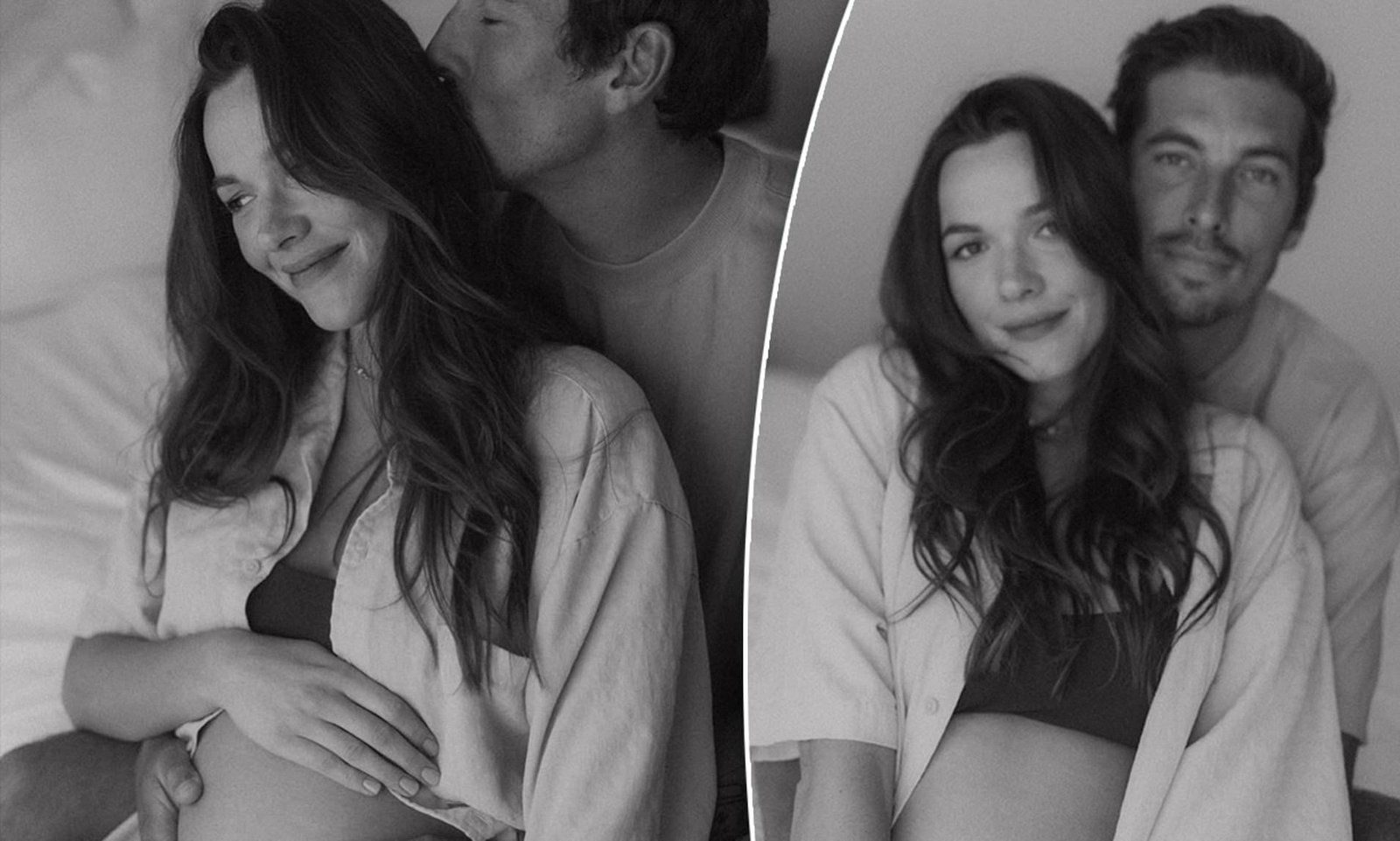 Home and Away star Demi Harman shows off her growing baby bump in a ...